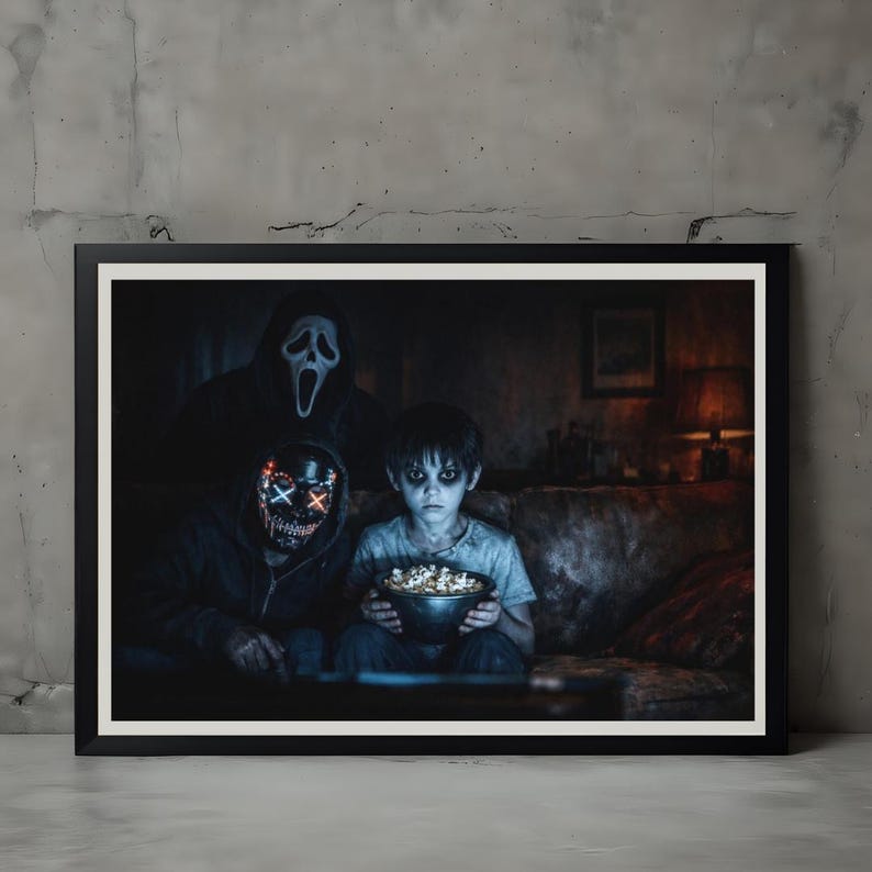 Scary Movie Night Wall Art: Horror Film Poster (digital Download) - Etsy