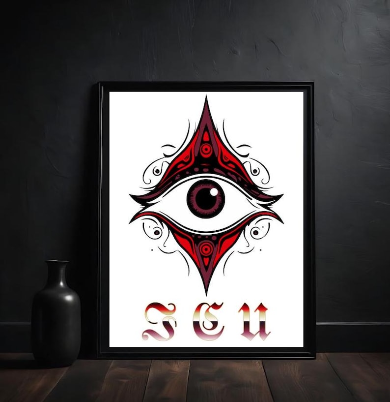 Vintage Illuminati Eye Poster: All-seeing Eye Art (digital Download) - Etsy