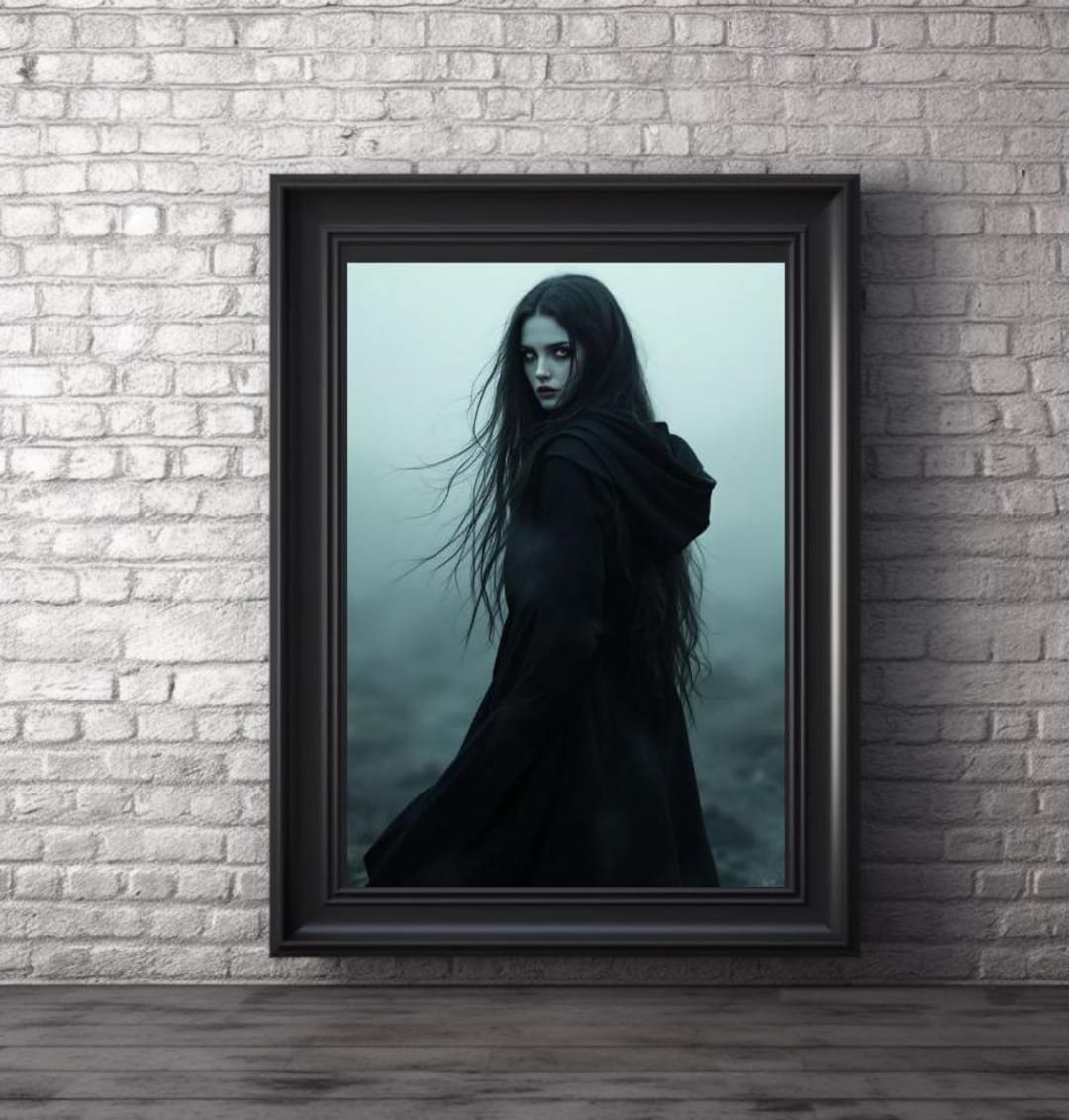 Gothic Female Vampire Wall Art. High-resolution (5000x5500 at 300 DPI ...
