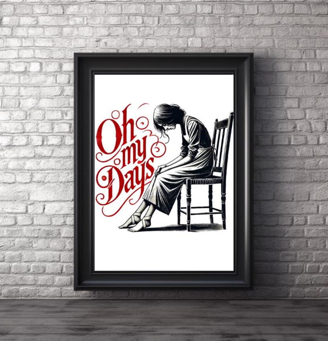 Vintage Female Figure Sitting Line Drawing Print - Sketch Wall Art ...