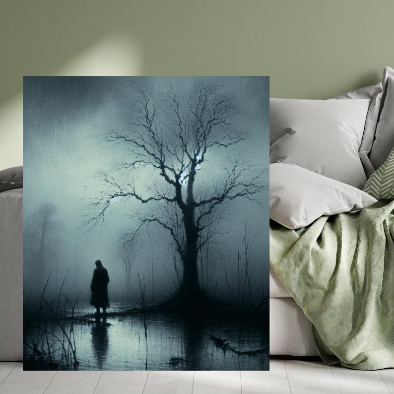 Misty Forest Gothic Art Print: the Tree of Woe (digital Download ...