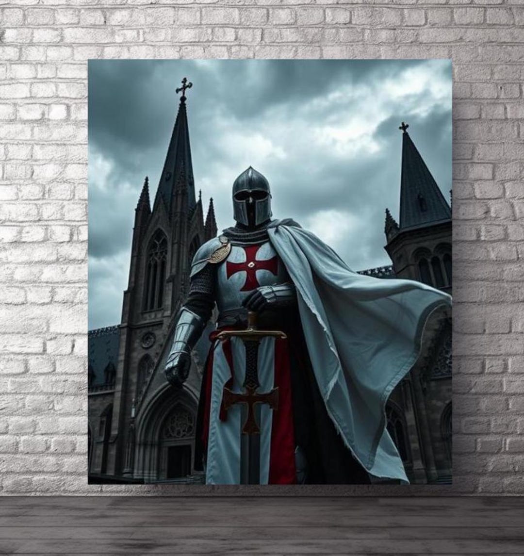Knights Templar, Instant Print Religious Art, High-resolution ...