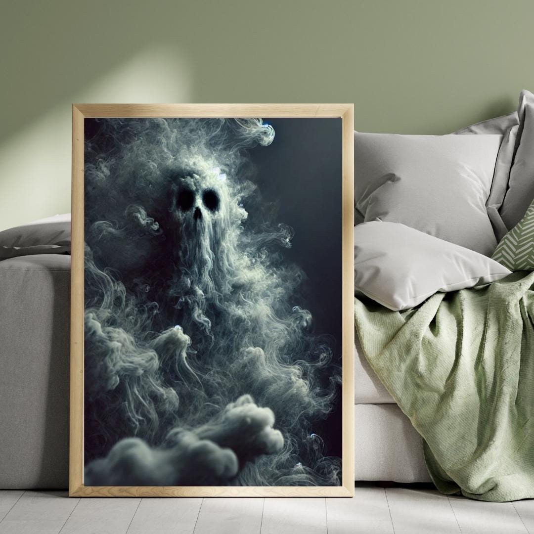 Ghost in the Smoke. Ethereal Ghost Mist, Dark Mist Entity, Phantom of ...