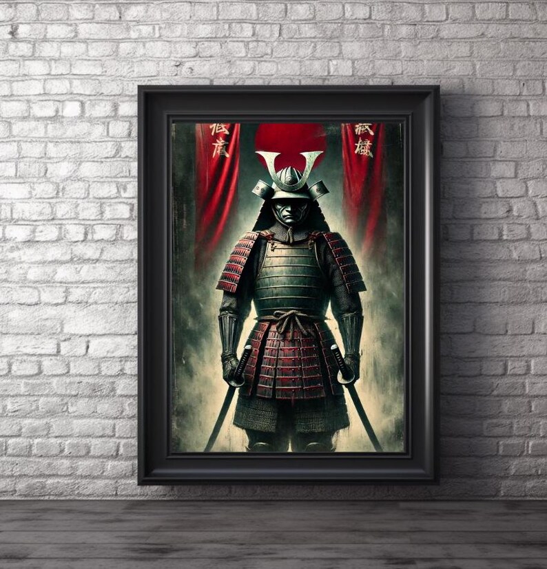 Bushido Code Poster - Samurai Warrior Poster: Japanese Warrior Wall Art ...