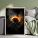 Solar Eclipse Wall Art Set: Modern Celestial Posters (digital Download ...
