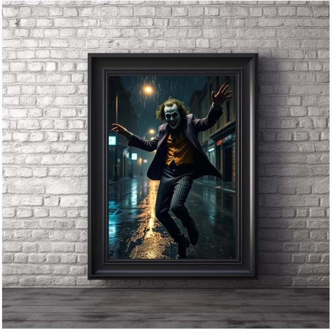 Printable Grunge Clown Legacy Oil Painting. High-resolution (5000x5500 ...
