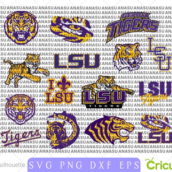 Lsu svg - Etsy