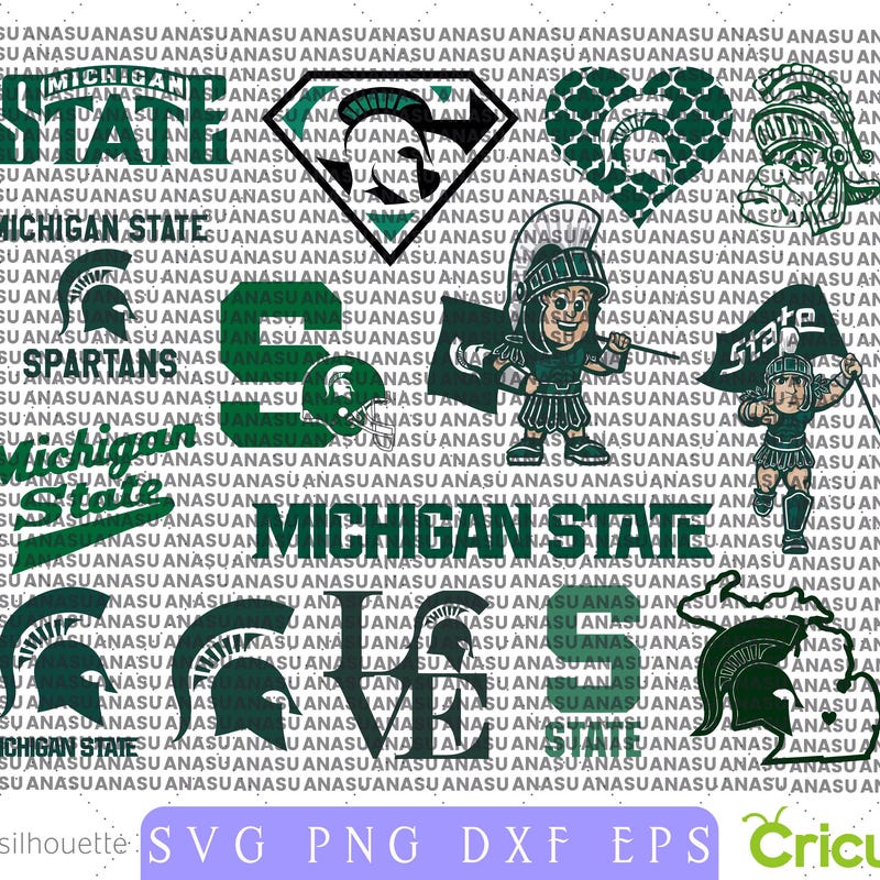 Michigan State University Svg - Etsy