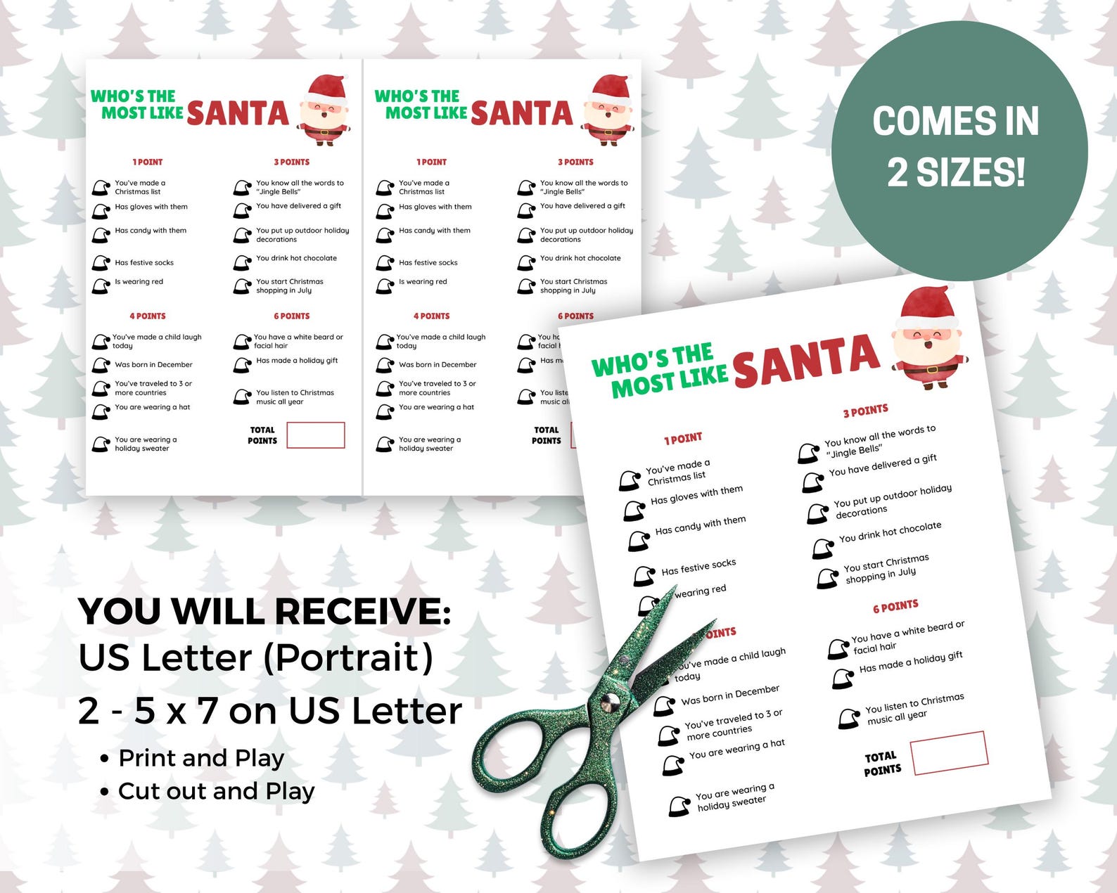Christmas Game Bundle, Holiday Party Icebreaker Games (digital Download ...