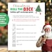 Holiday Roll the Dice Printable Party Game, Christmas Office Party ...