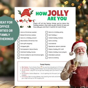 How Jolly Are You Printable Party Game, Christmas Office Party Games ...