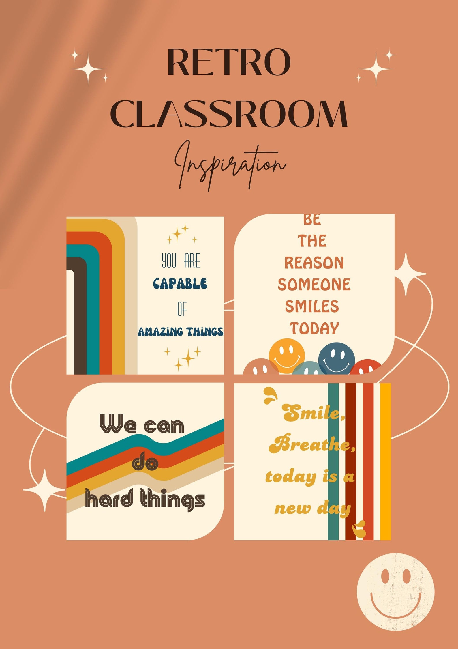 Inspiration Classroom Posters, Classroom Decor, Retro Classroom, Retro ...