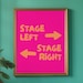 Stage Direction Theatre Lover Poster, Digital Wall Art, Drama Classroom ...