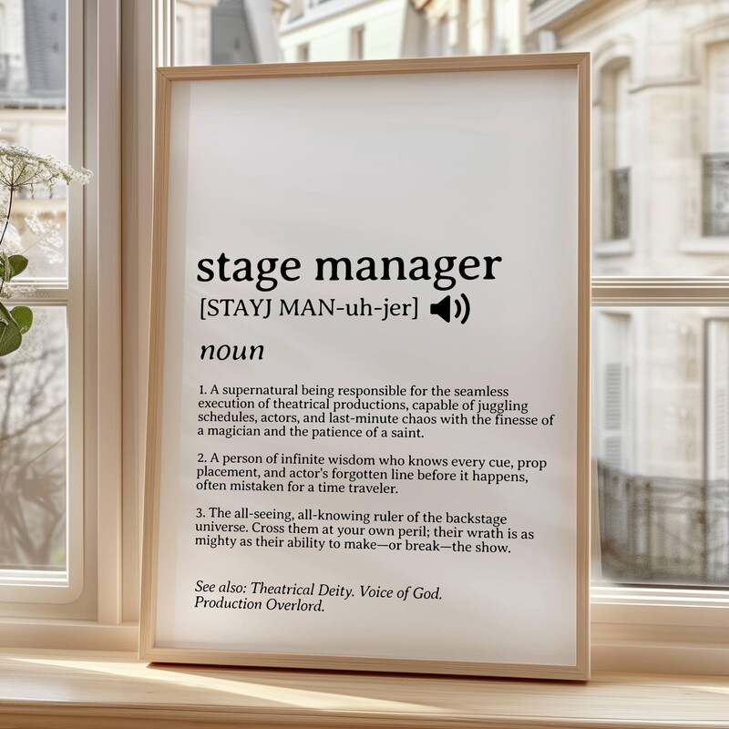 Poster Stage Manager - Etsy UK