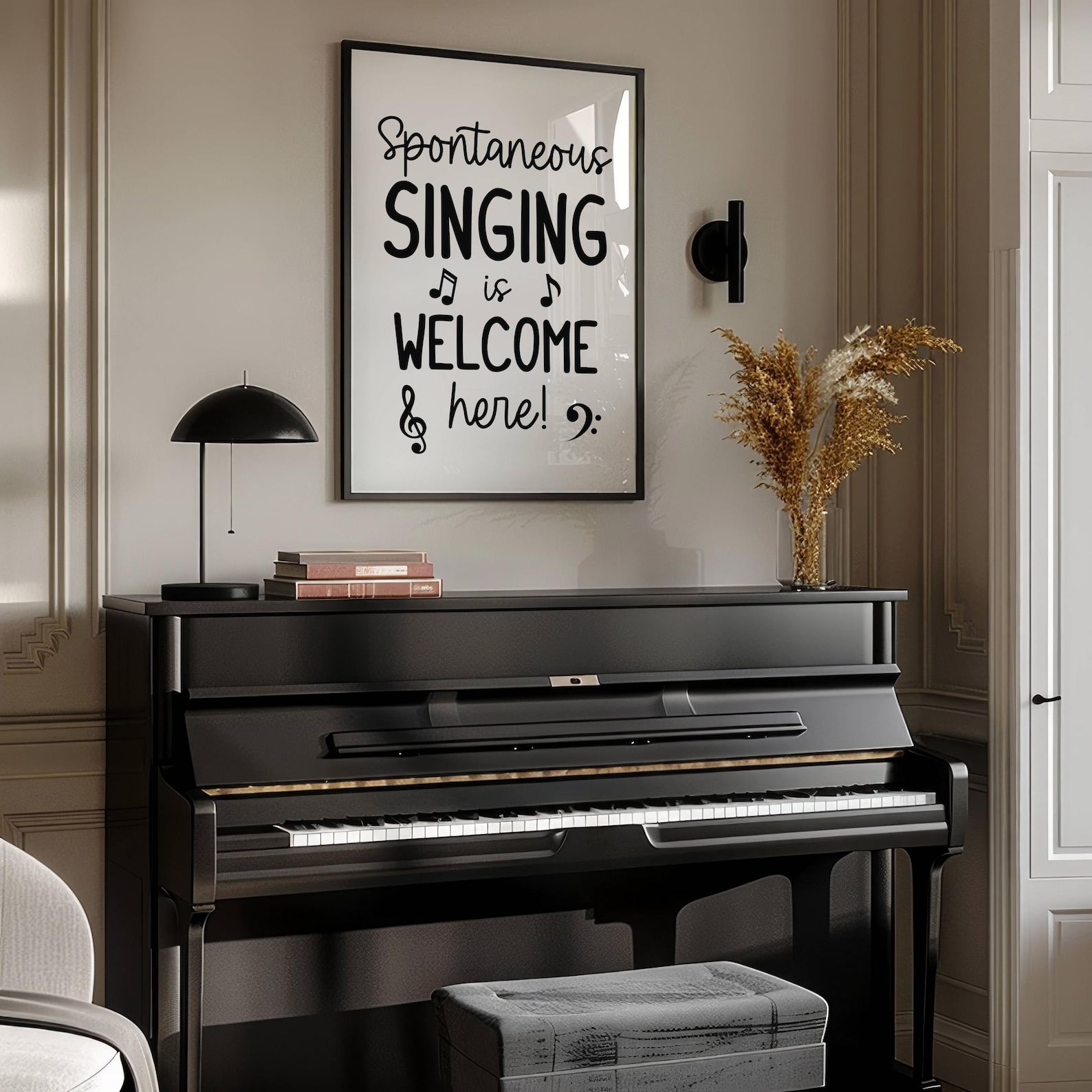 Funny Singing Quote Poster, Digital Wall Art, Choir Music Room Print ...