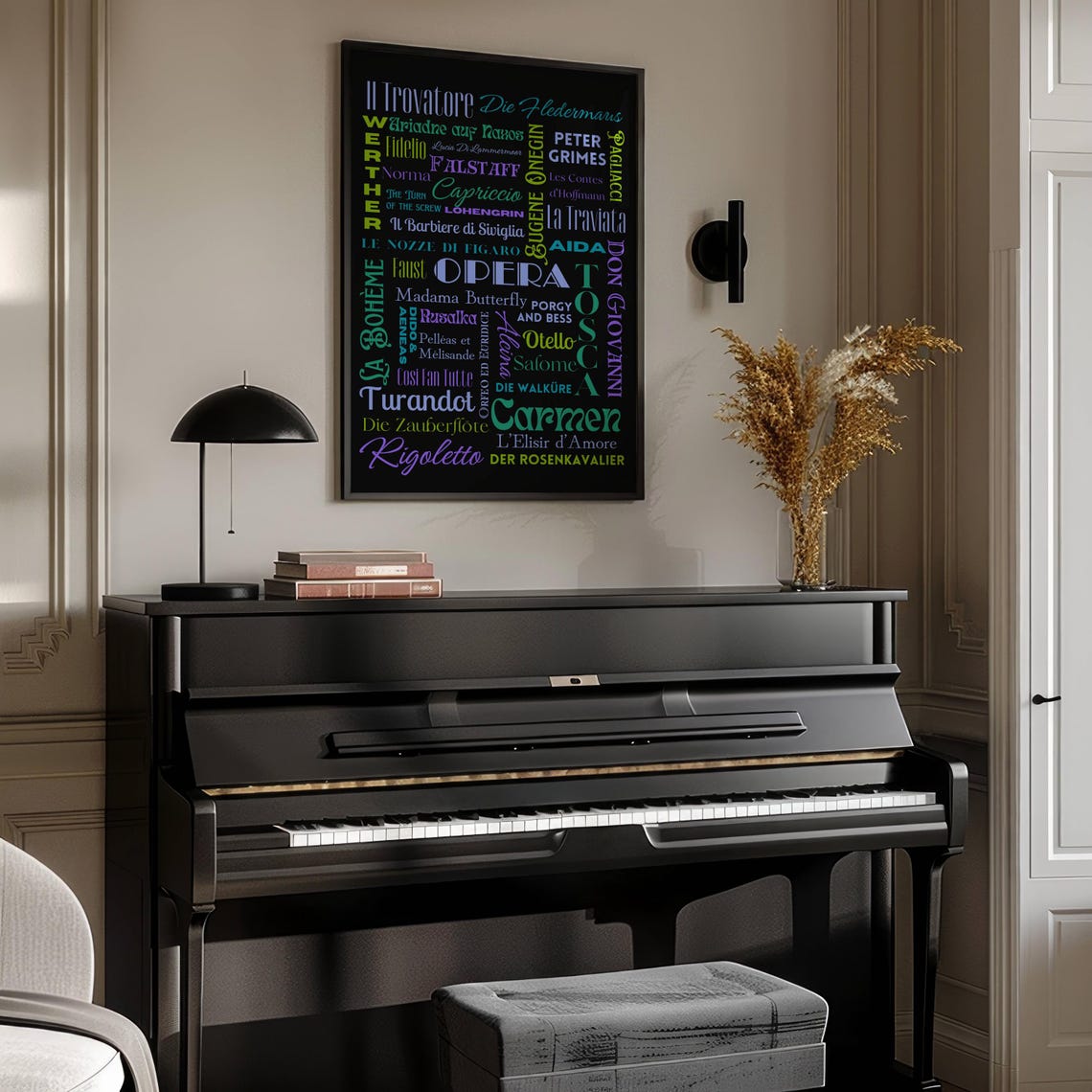 Opera Lover Poster, Famous Operas Print, Music Room Decor, Gift for ...