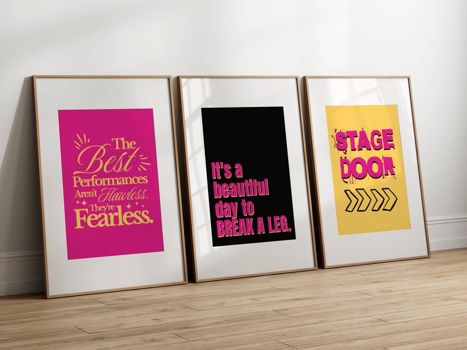 Set of 3 Theatre Posters, Three Piece Digital Wall Art, Drama Classroom ...