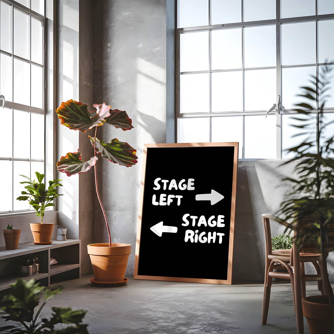 Stage Direction Theatre Lover Poster, Digital Wall Art, Drama Classroom ...