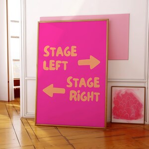 Stage Direction Theatre Lover Poster, Digital Wall Art, Drama Classroom ...