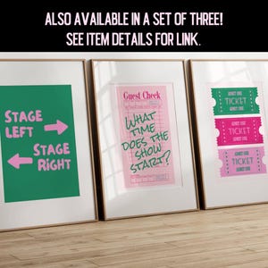 Stage Direction Theatre Lover Poster, Digital Wall Art, Drama Classroom ...