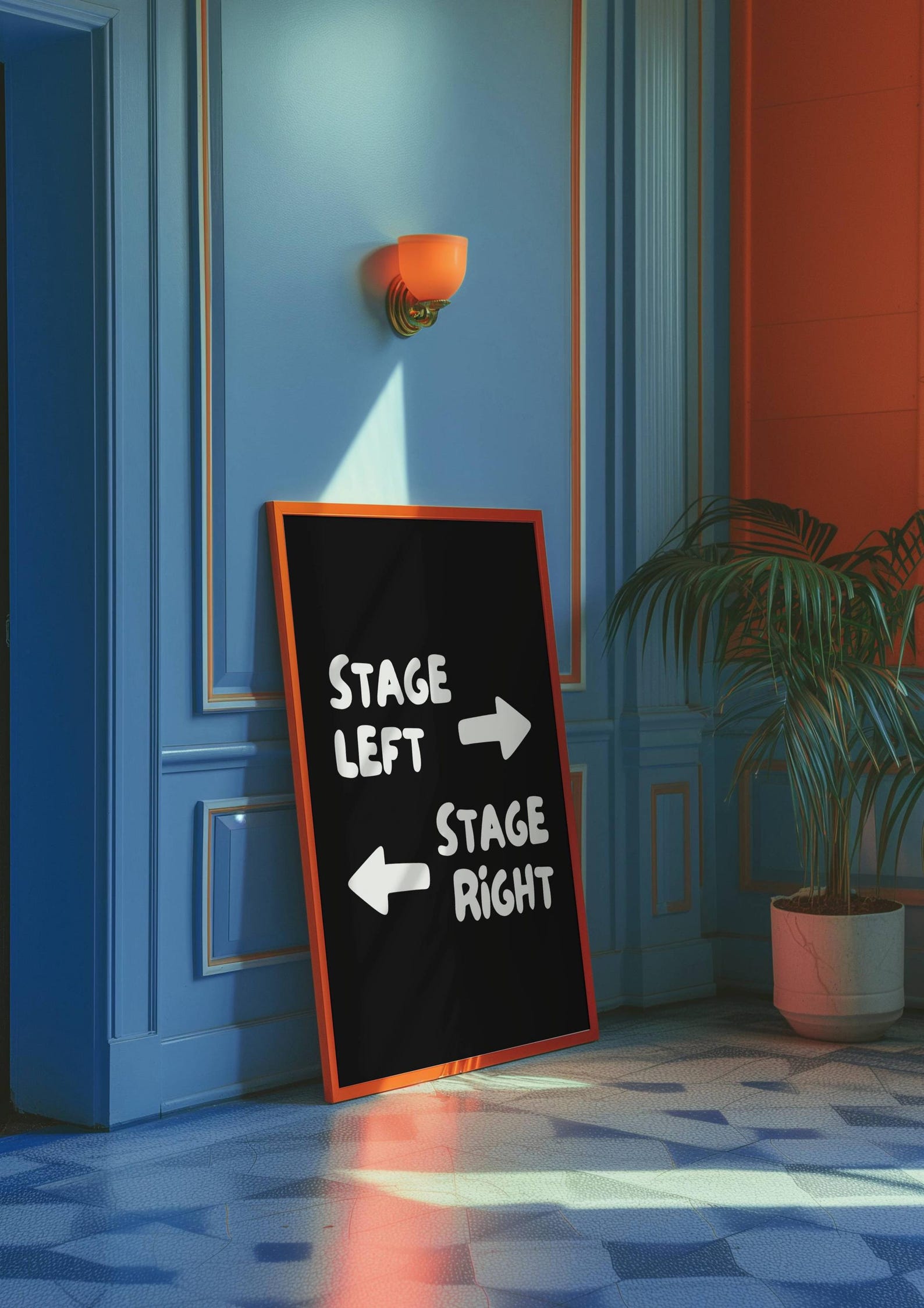 Stage Direction Theatre Lover Poster, Digital Wall Art, Drama Classroom ...