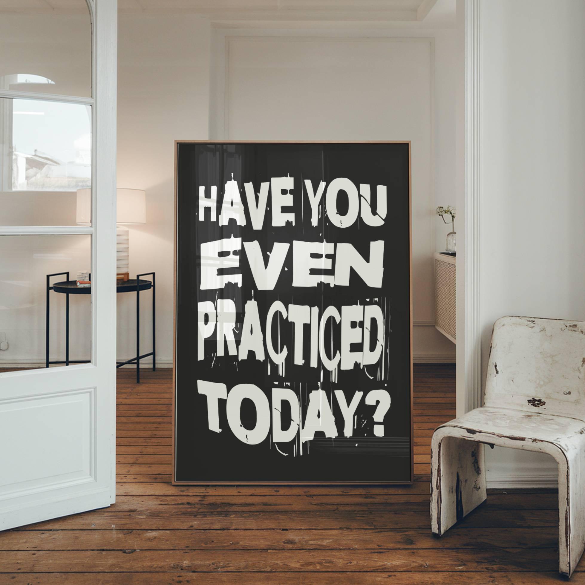 Funny Motivational Quote Poster, Music Theatre Digital Wall Art Print ...