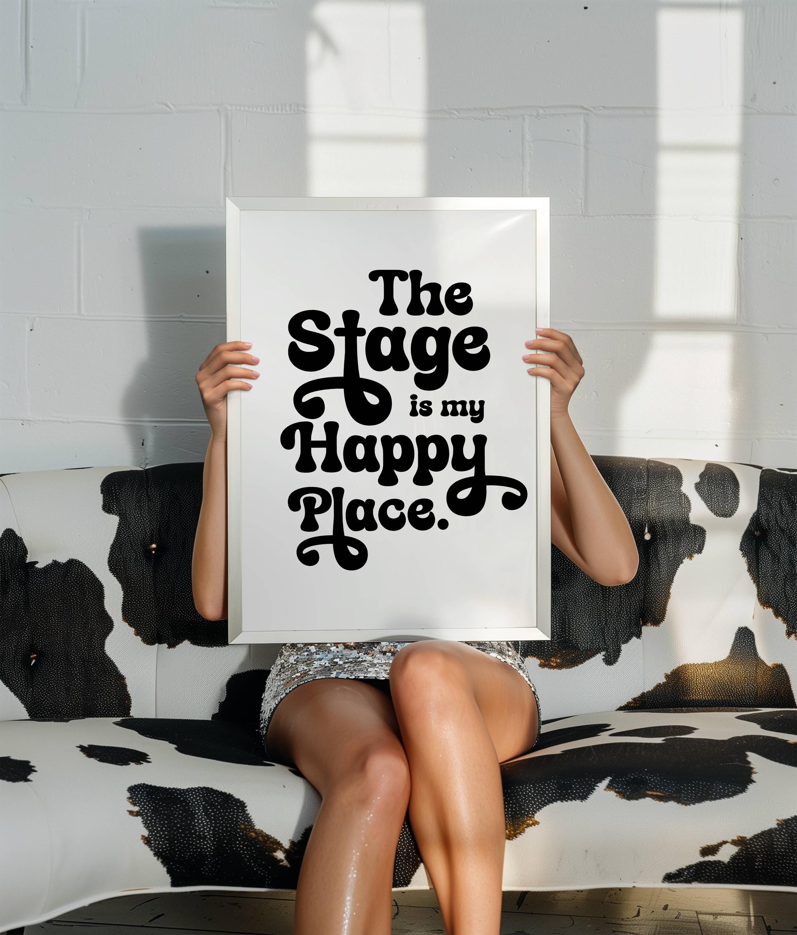 Theatre Lover Poster, Digital Wall Art, Drama Classroom Print, Stage ...