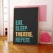 Theatre Lover Poster, Digital Wall Art, Drama Classroom Print, Stage ...