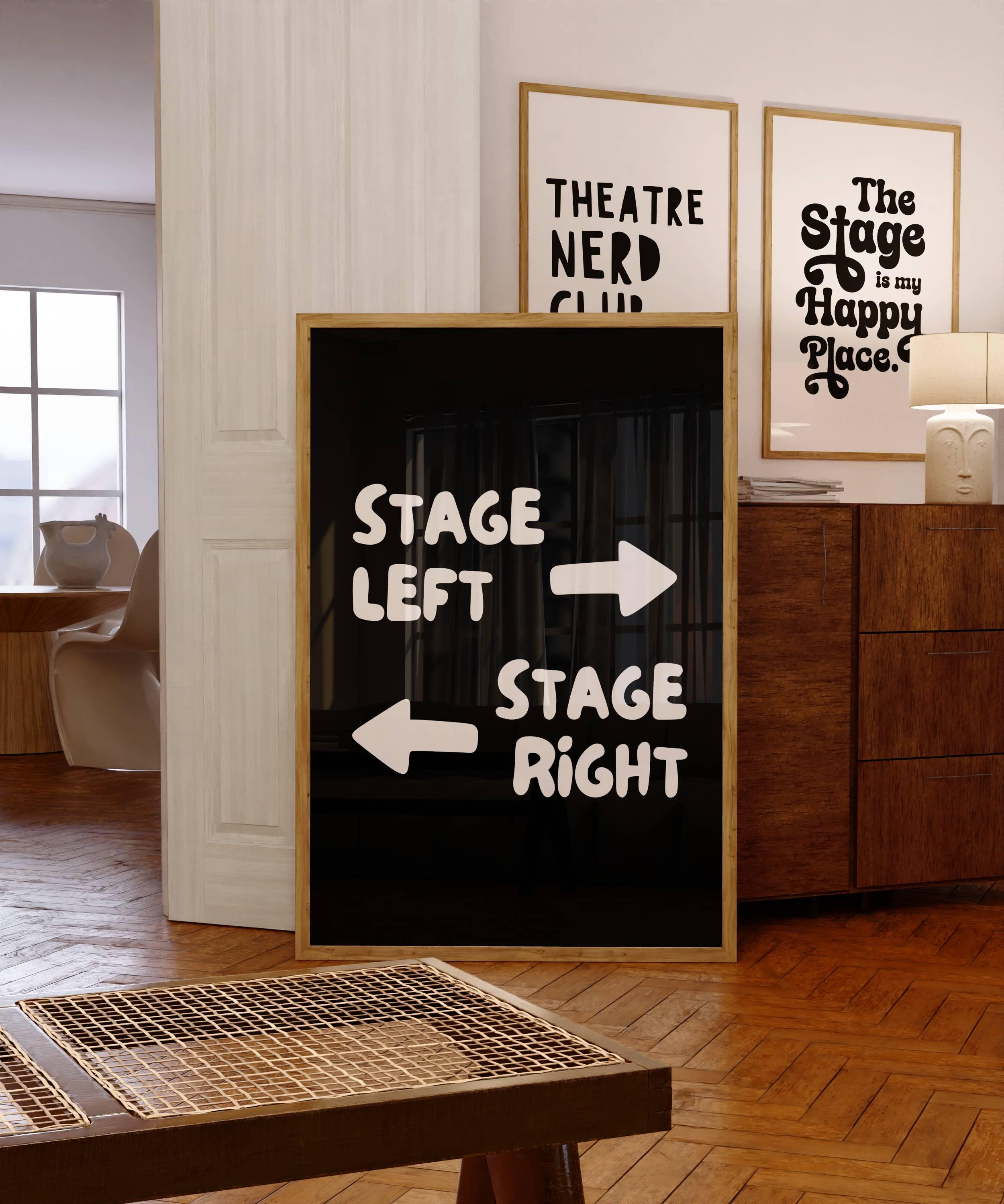 Set of 3 Theatre Lover Posters, Three Piece Digital Wall Art, Drama ...