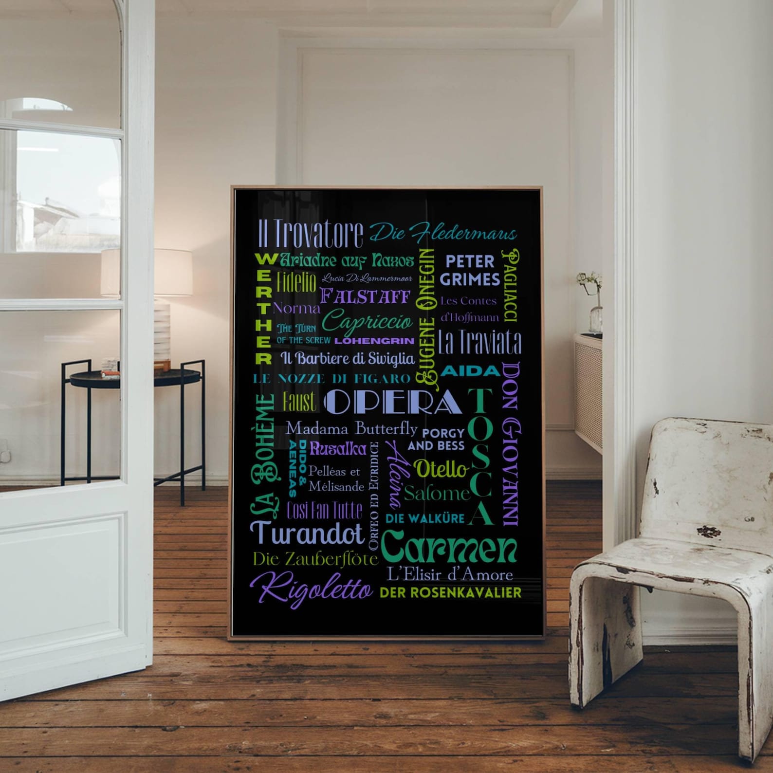 Opera Lover Poster, Famous Operas Print, Music Room Decor, Gift for ...