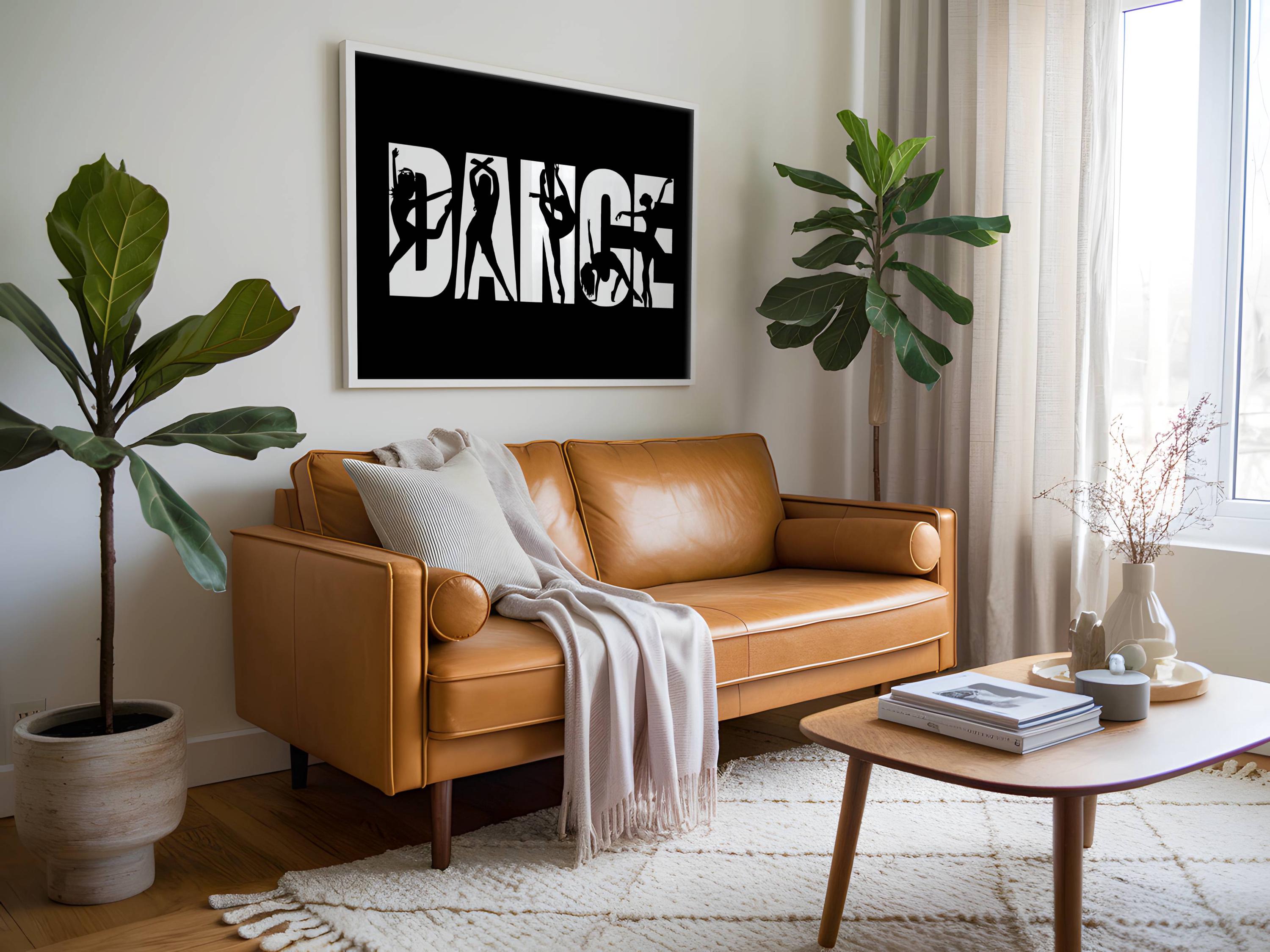 Preppy Dance Poster, Trendy Digital Wall Art, Dance Teacher Studio ...