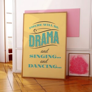 Theatre Lover Poster, Digital Wall Art, Drama Classroom Print, Stage ...