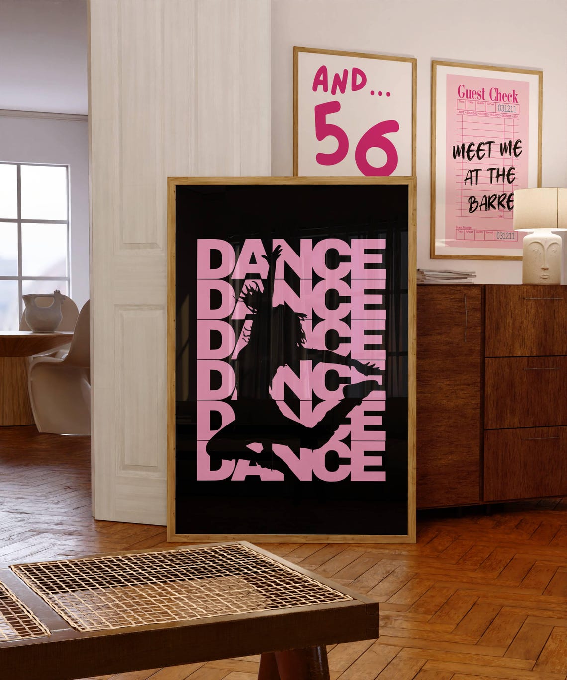 Preppy Dancer Set of 3 Wall Art Print, Guest Check Ballet Digital ...