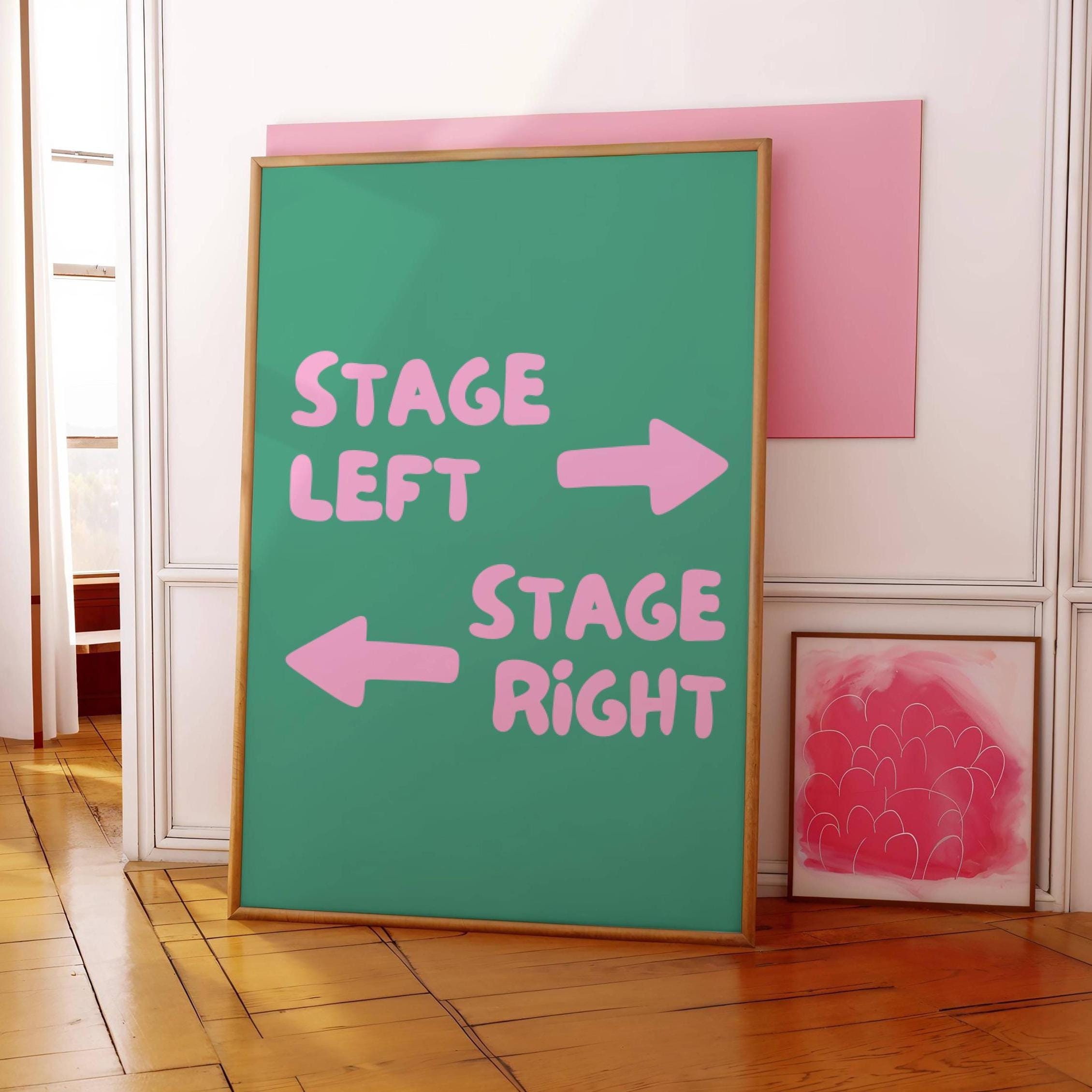 Stage Direction Theatre Lover Poster, Digital Wall Art, Drama Classroom ...