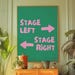 Stage Direction Theatre Lover Poster, Digital Wall Art, Drama Classroom ...