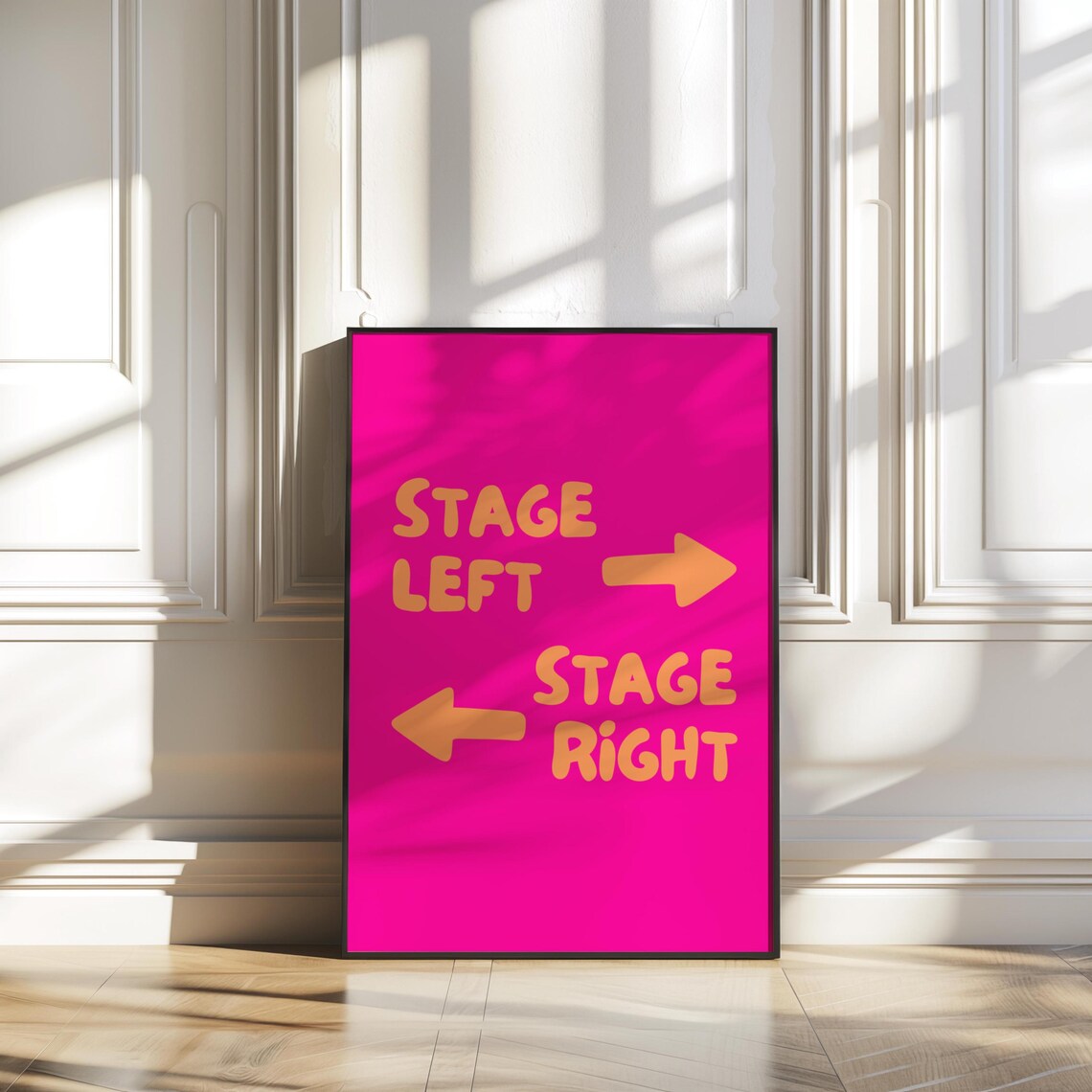 Stage Direction Theatre Lover Poster, Digital Wall Art, Drama Classroom ...