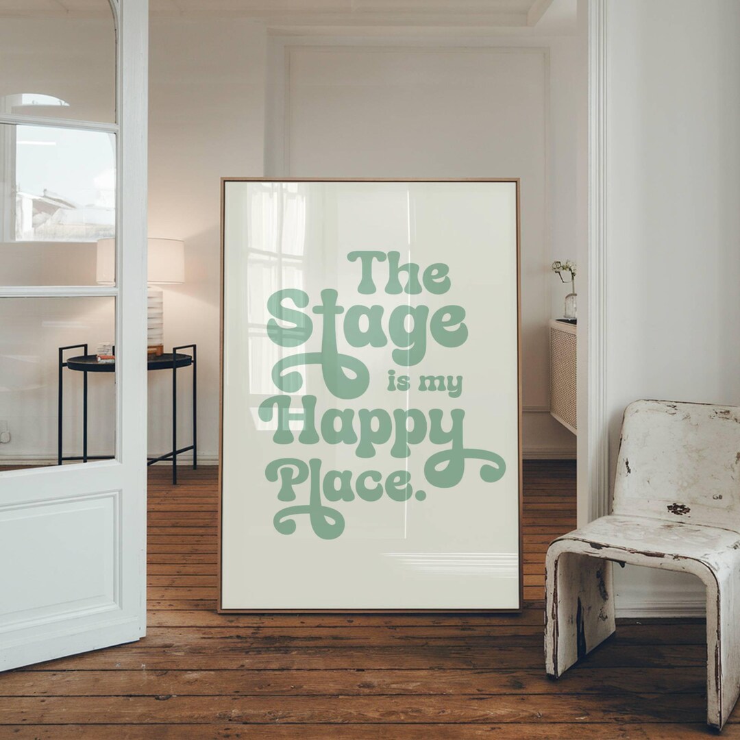 Theatre Lover Poster, Digital Wall Art, Drama Classroom Print, Stage ...