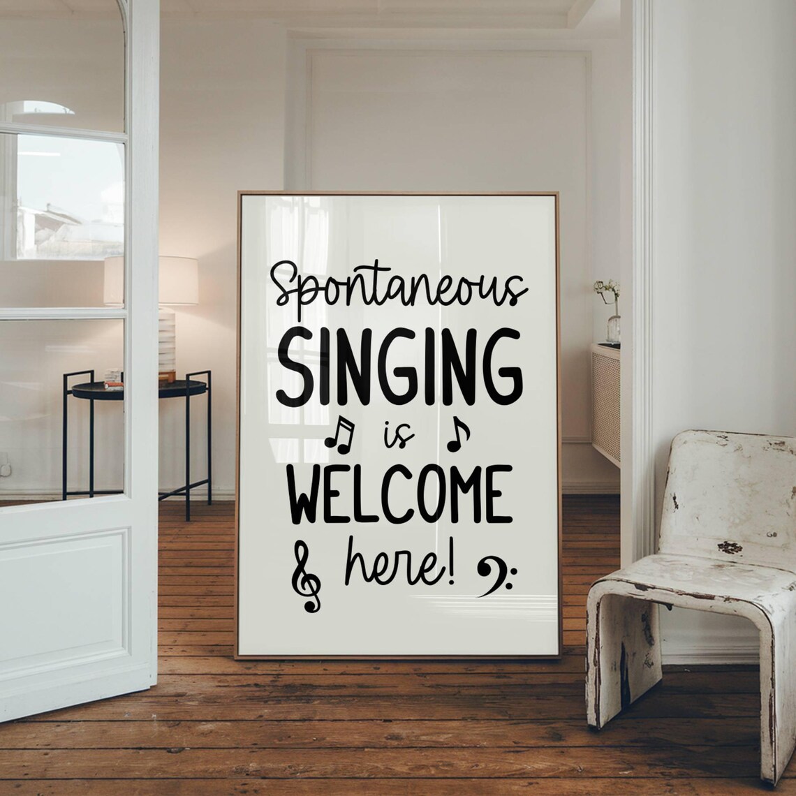 Funny Singing Quote Poster, Digital Wall Art, Choir Music Room Print ...