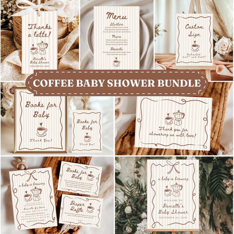 Baby Cafe Shower Invitation - Etsy