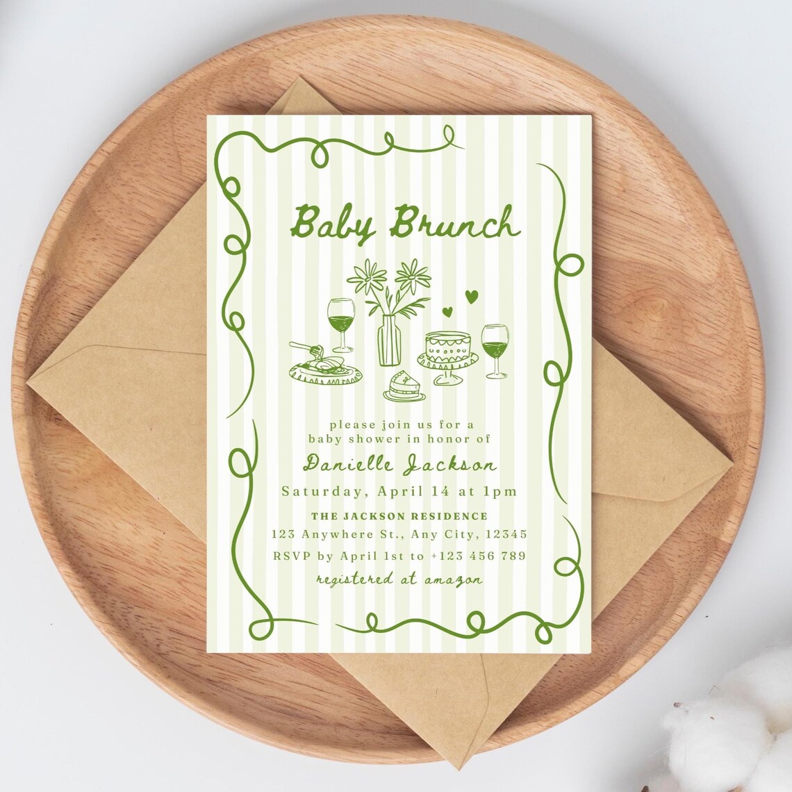 Baby Brunch Baby Shower Invite Template Baby Brunch Sprinkle Invite ...