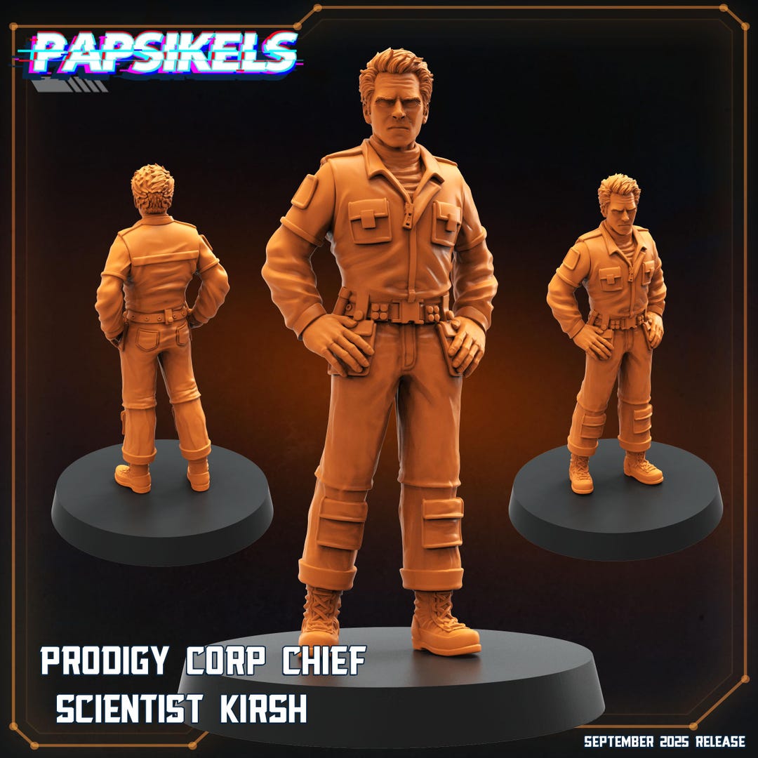 Prodigy Corp Chief Scientist Kirsh Variant 1+2 by Papsikels, Miniature ...
