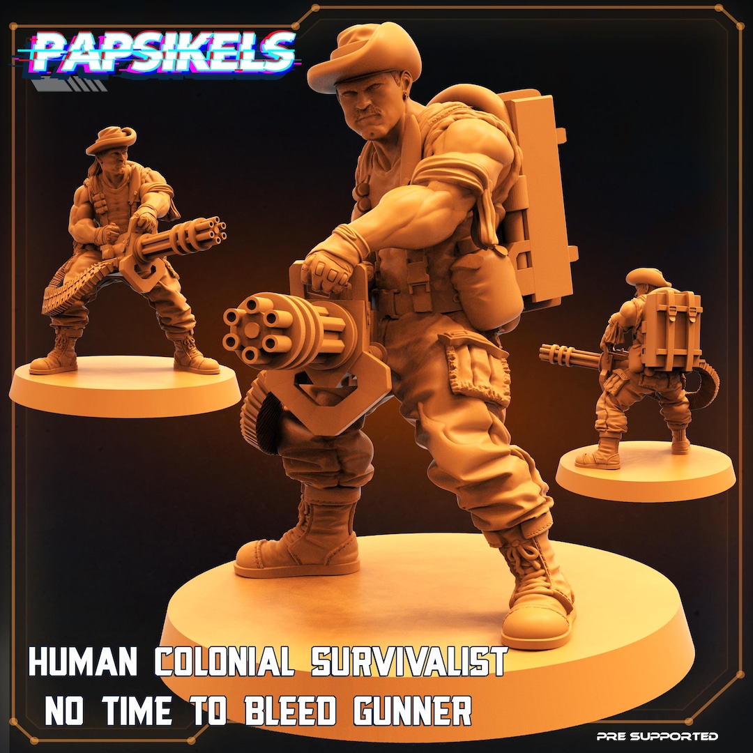 Human Colonial Survivalist "no Time to Bleed" Gunner by Papsikels ...