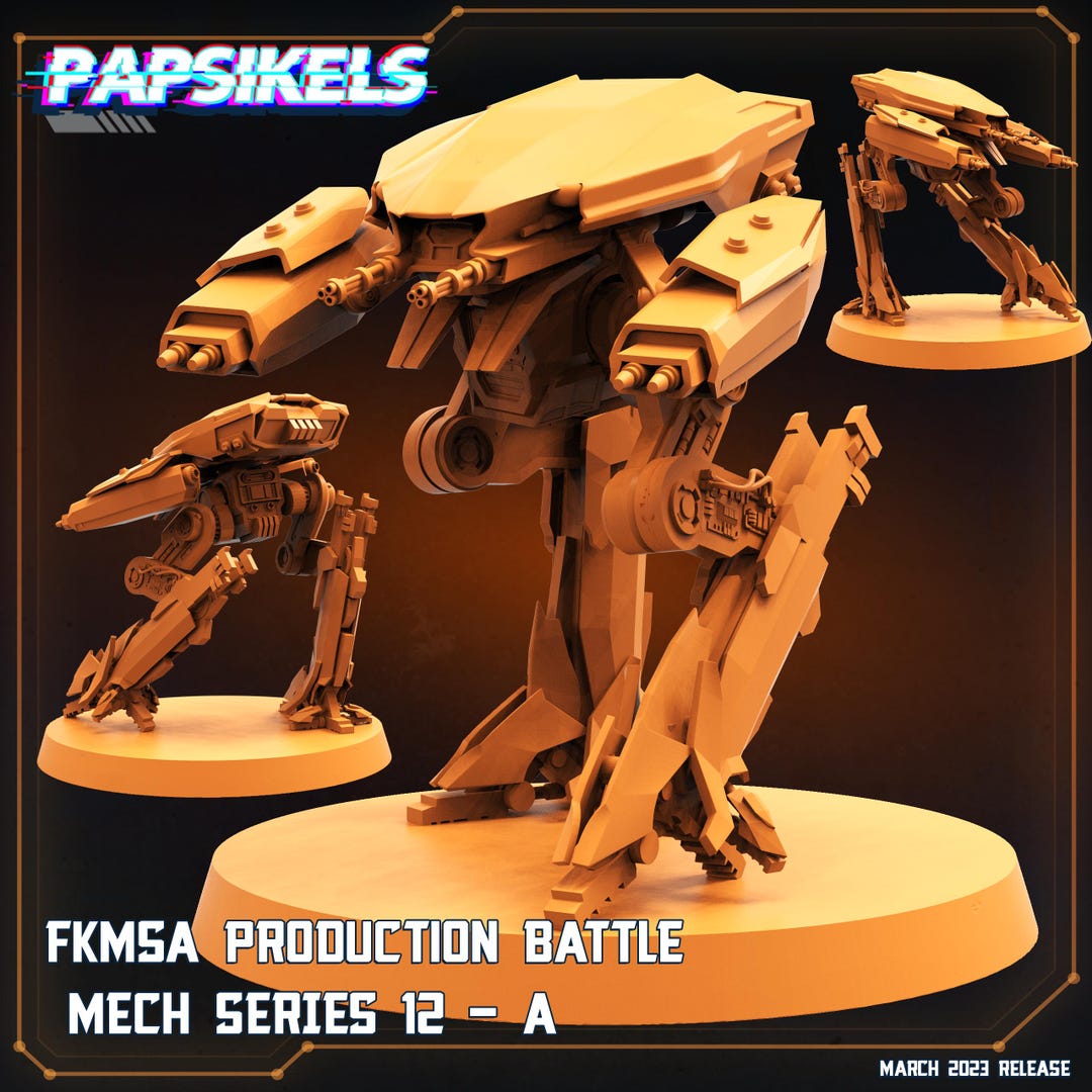 FKMSA Production Battle Mech Series 12 Variant 1-2 Robocop Fanart by ...