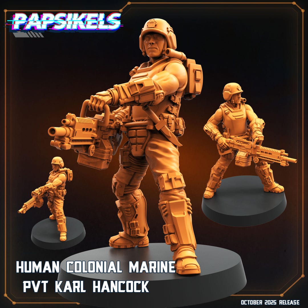 Human Colonial Marine "pvt Karl Hancock" by Papsikels, Miniature for ...