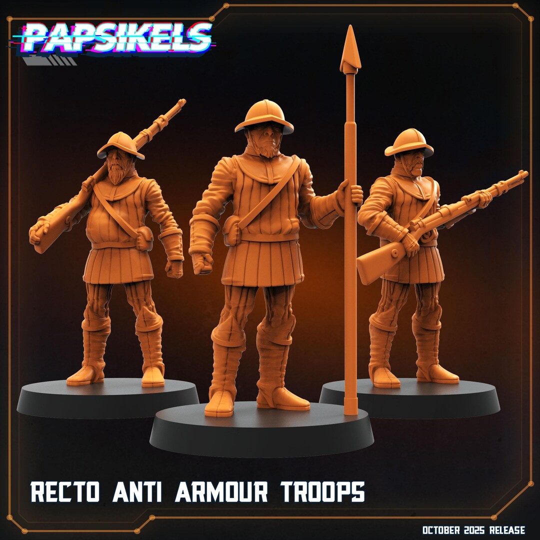 Recto Anti Armor Troops Set #1 for Trench Crusade by Papsikels ...