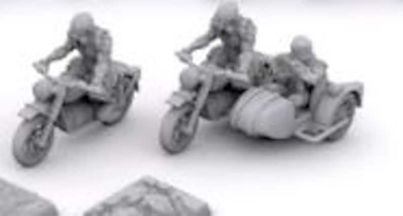 Motorbike Gangs (variants) 1:64 Hotwheels for Gaslands Etc. , Miniature ...