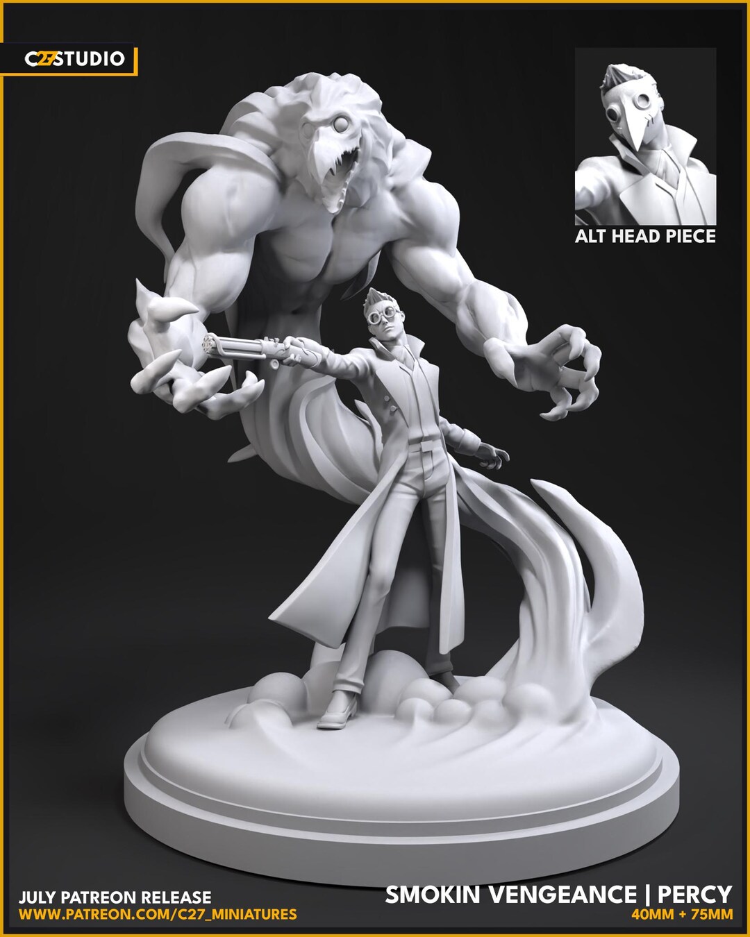 Percy (vox Machina) Fanart by C27 Miniatures, 40 Mm 3D Printed ...