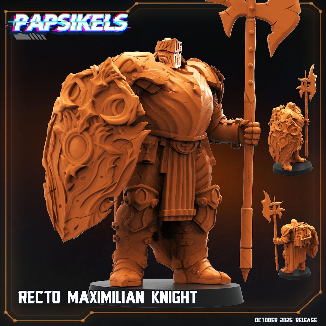 Recto Maximilian Knight for Trench Crusade by Papsikels, Miniature for ...