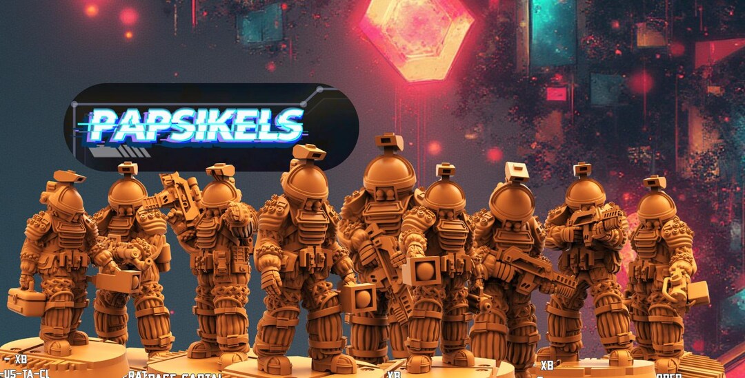 Colonial Space Explorers by Papsikels, Miniature for Tabletop ...