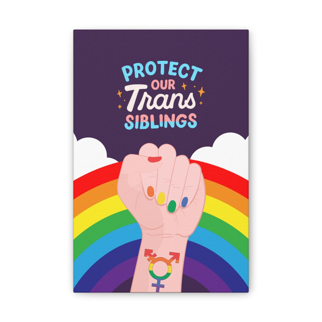 Canvas Stretched, Trans Rights Poster Queer Rights Gay Rights, LGBT ...